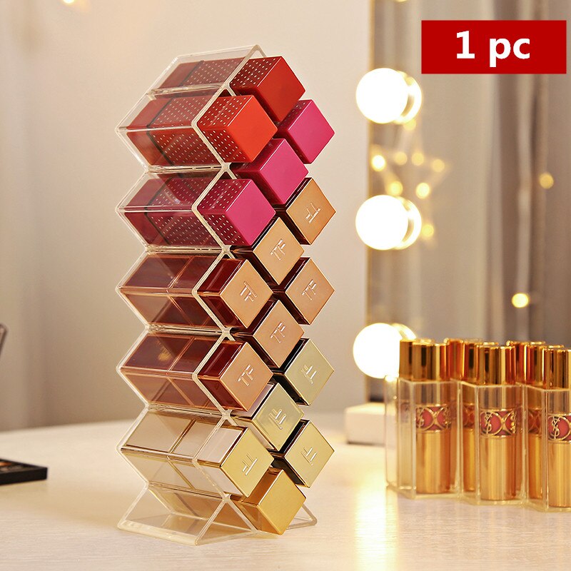 48/32/16 Lattices Plastic Lipstick Organizer Stand... – Grandado