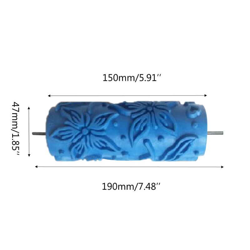 5\" Embossed Paint Roller Sleeve Wall Texture Sten... – Grandado