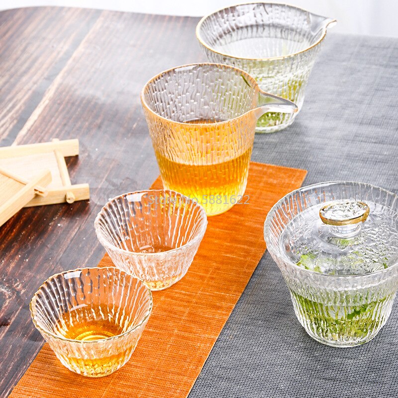 The tree pattern glass tea cup lead-free crystal g... – Grandado