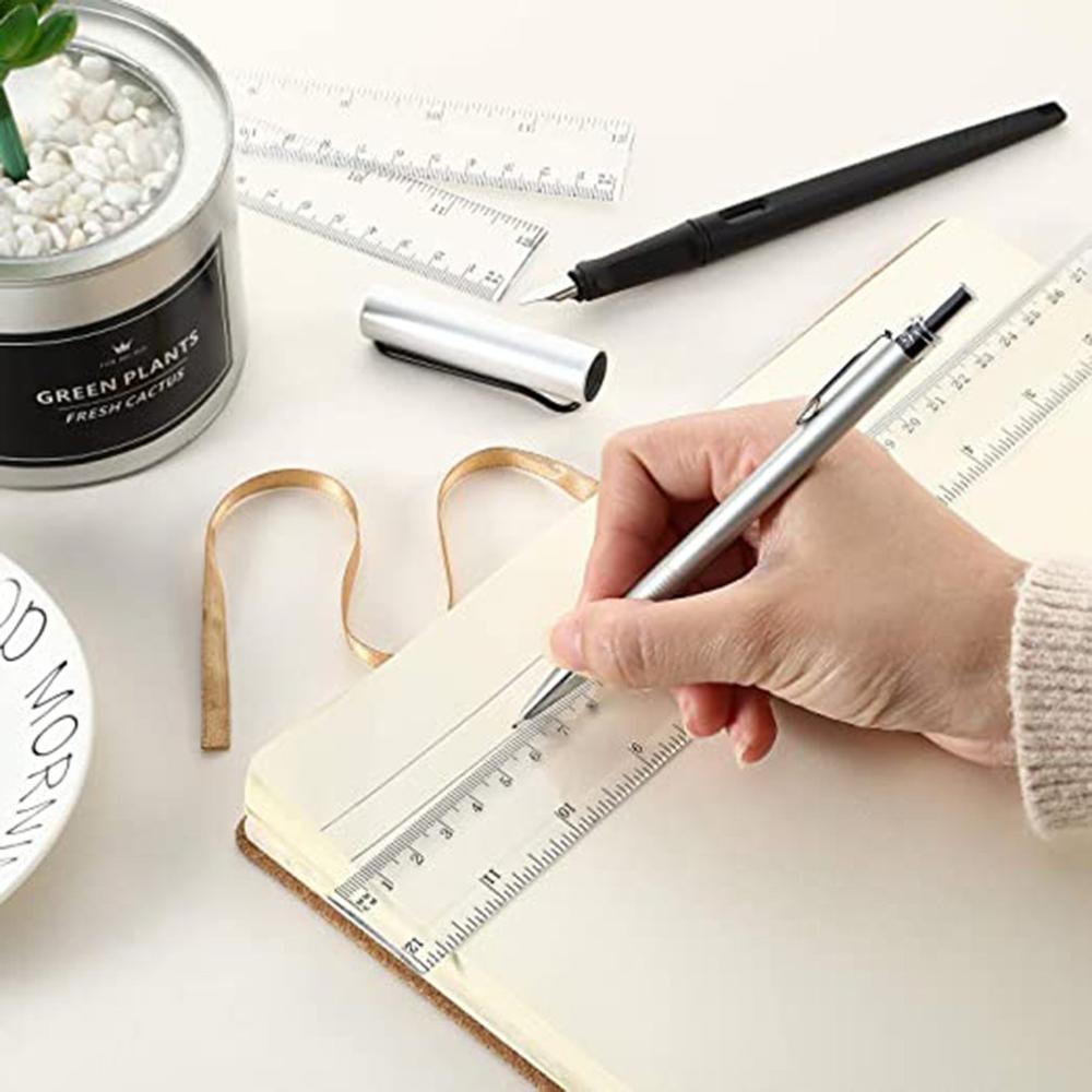 NewTransparent Organic Plastic Ruler 30cm Long Rul... – Grandado