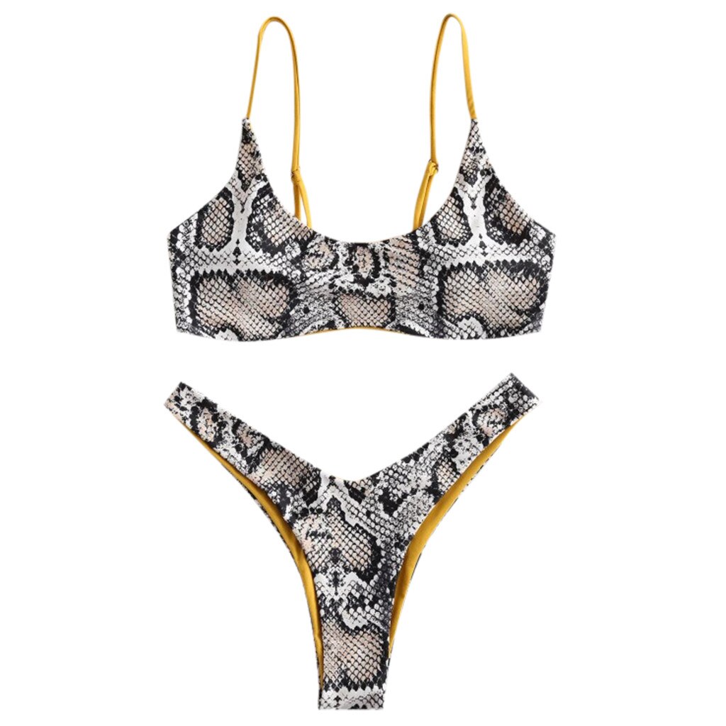 Women Triangle Bikini Tankini Set Push-up Swimwear... – Grandado