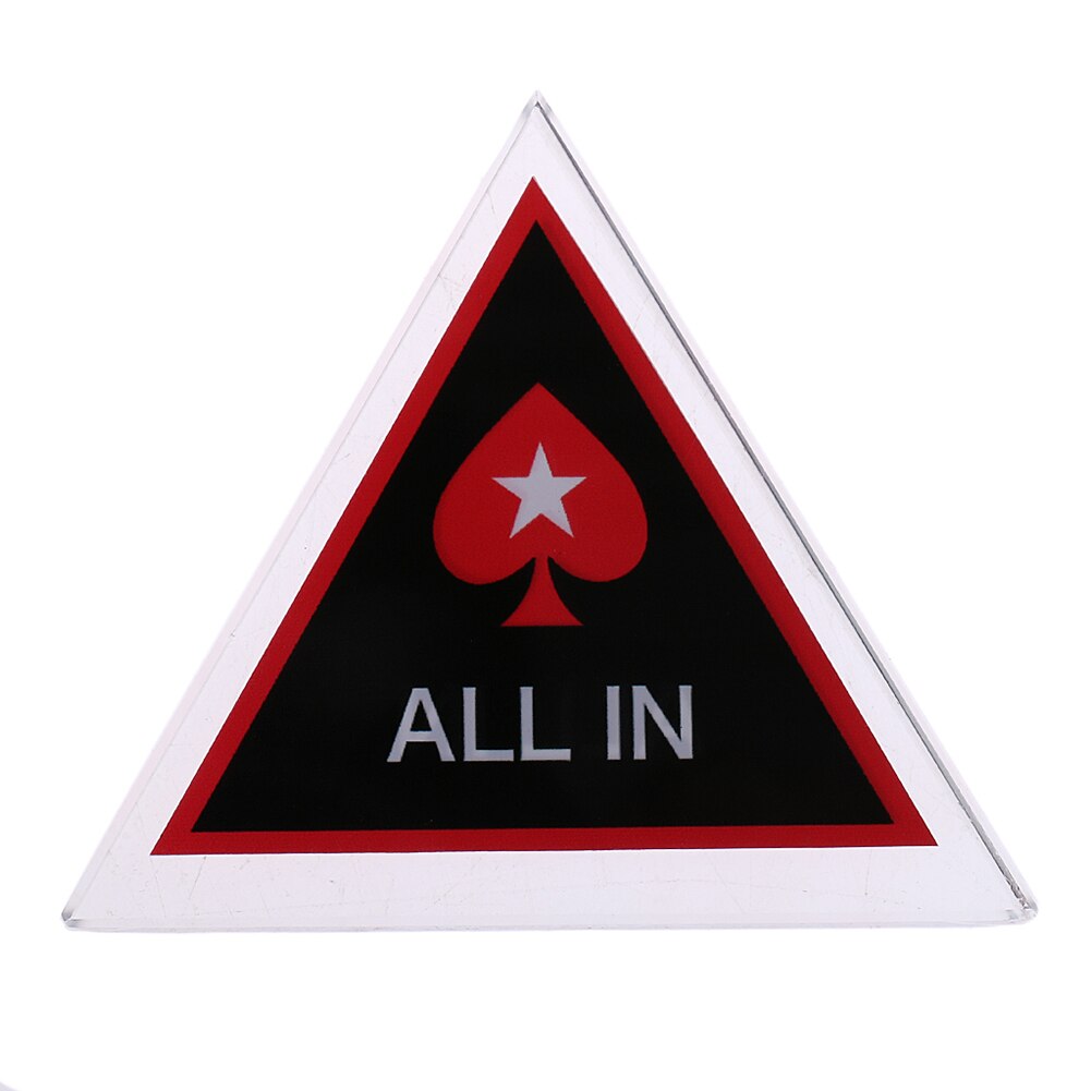 Crystal Hold'em All In Chip Poker Guard Cards Ente... – Grandado