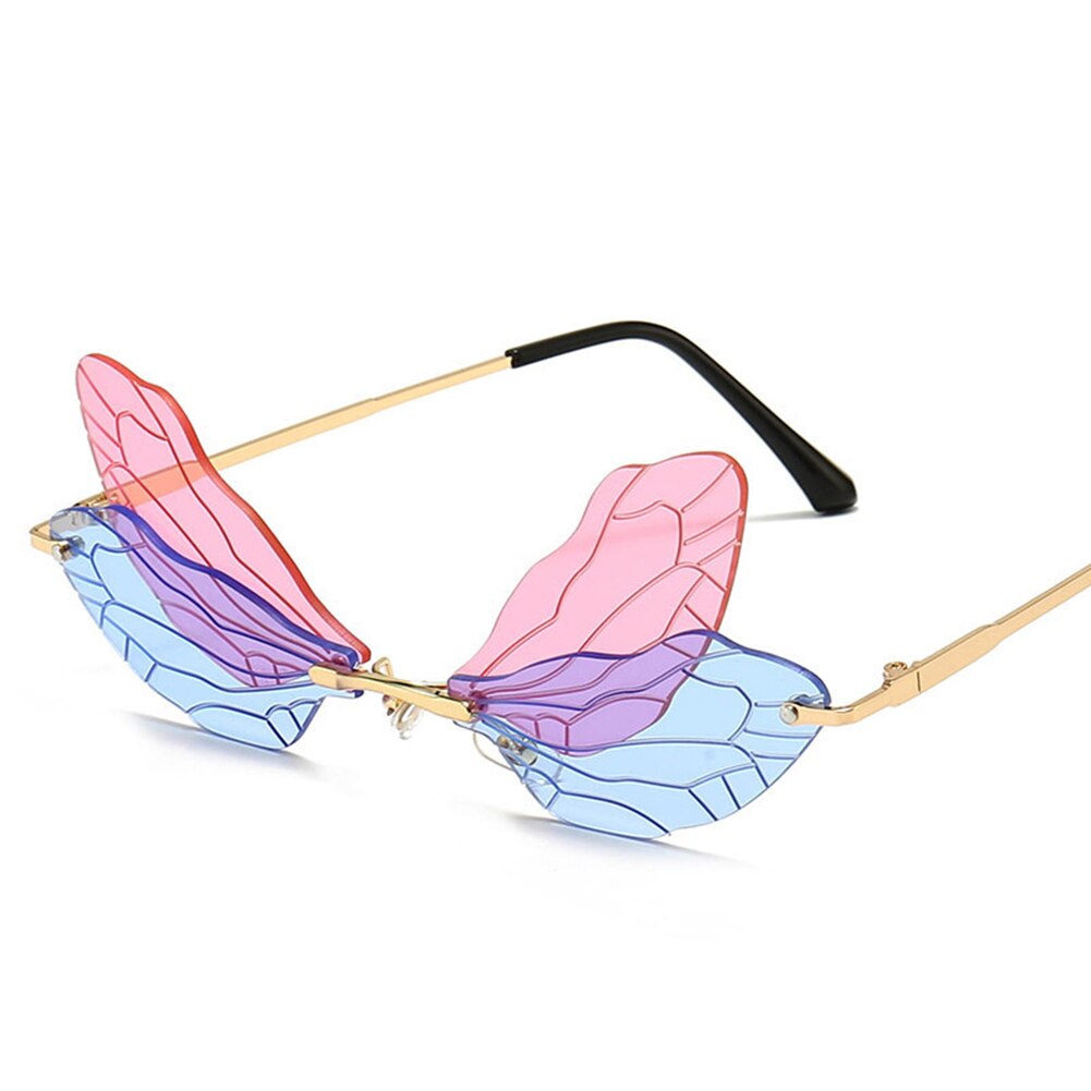 UV400 Vintage Sunglass Dragonfly Wing Shaped Zonne... – Vicedeal