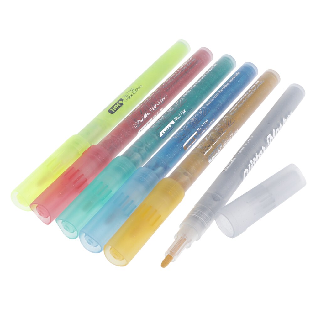 10 Assorted Color Outline Pens Highlight Markers C... – Grandado