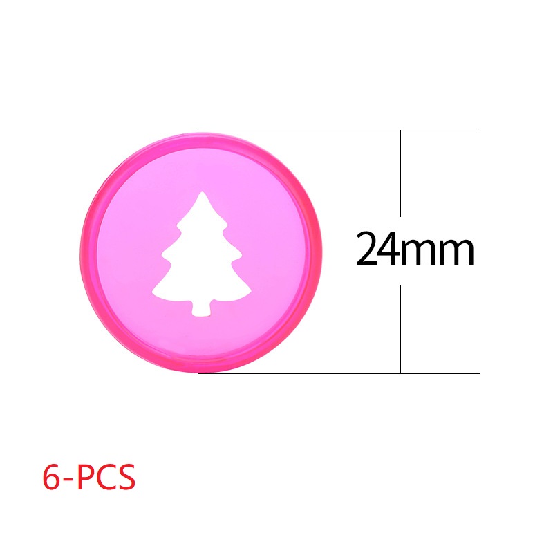 24mm lyserøde svampehul plastskiver ringbind notes... – Vicedeal