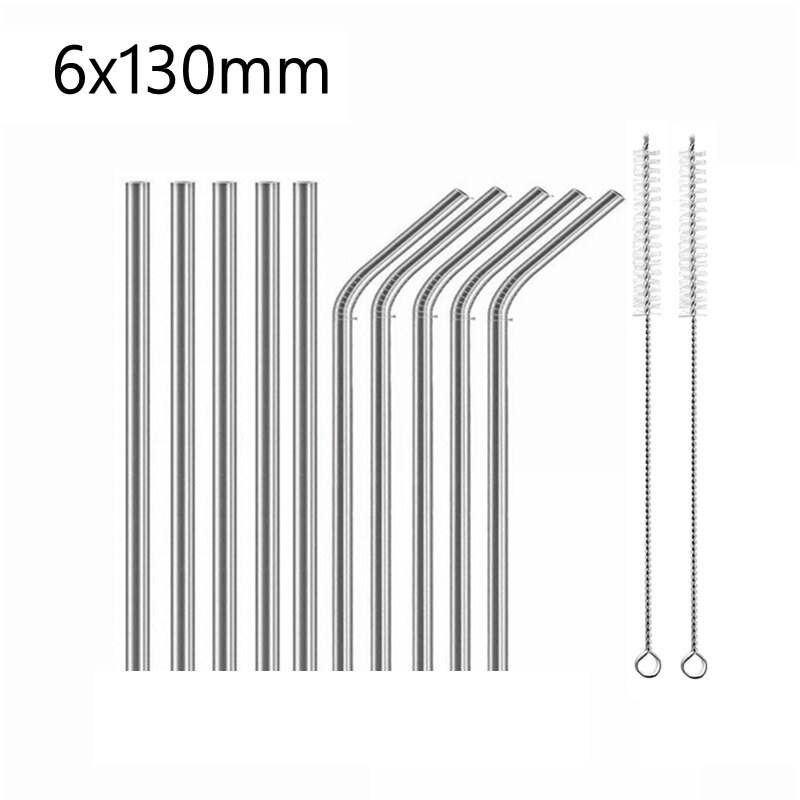 10 Pack Reusable Metal Straws 5 Inch Short Drinkin... – Vicedeal