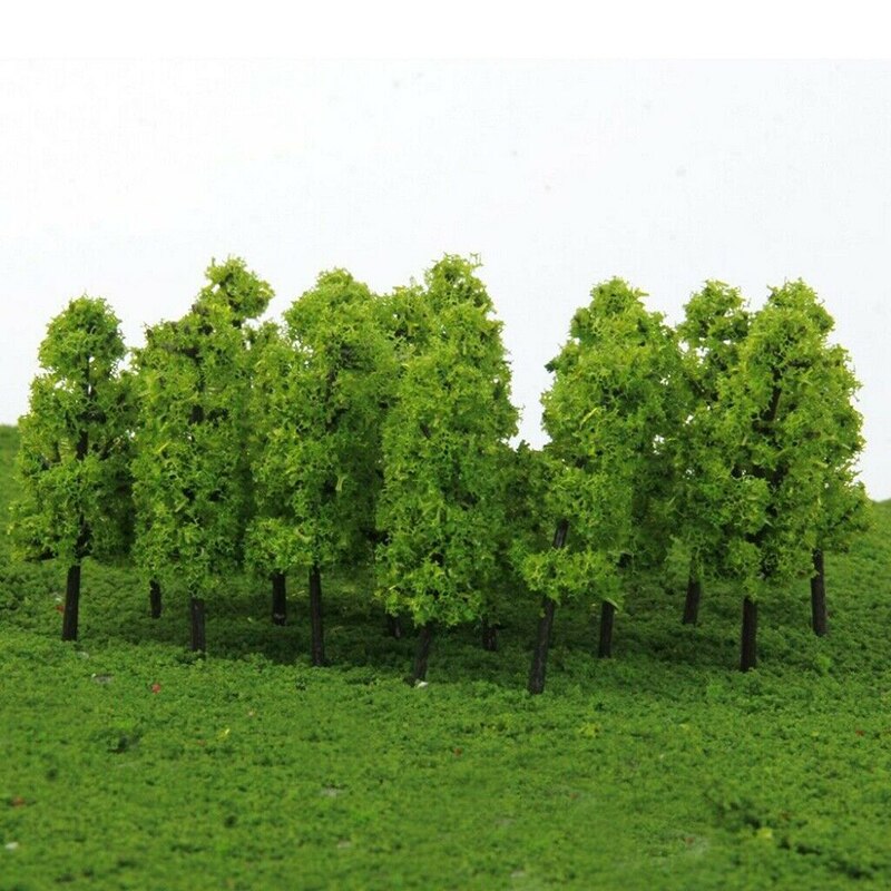 20Pcs Dark/light Green Model Trees Miniature Lands... – Vicedeal