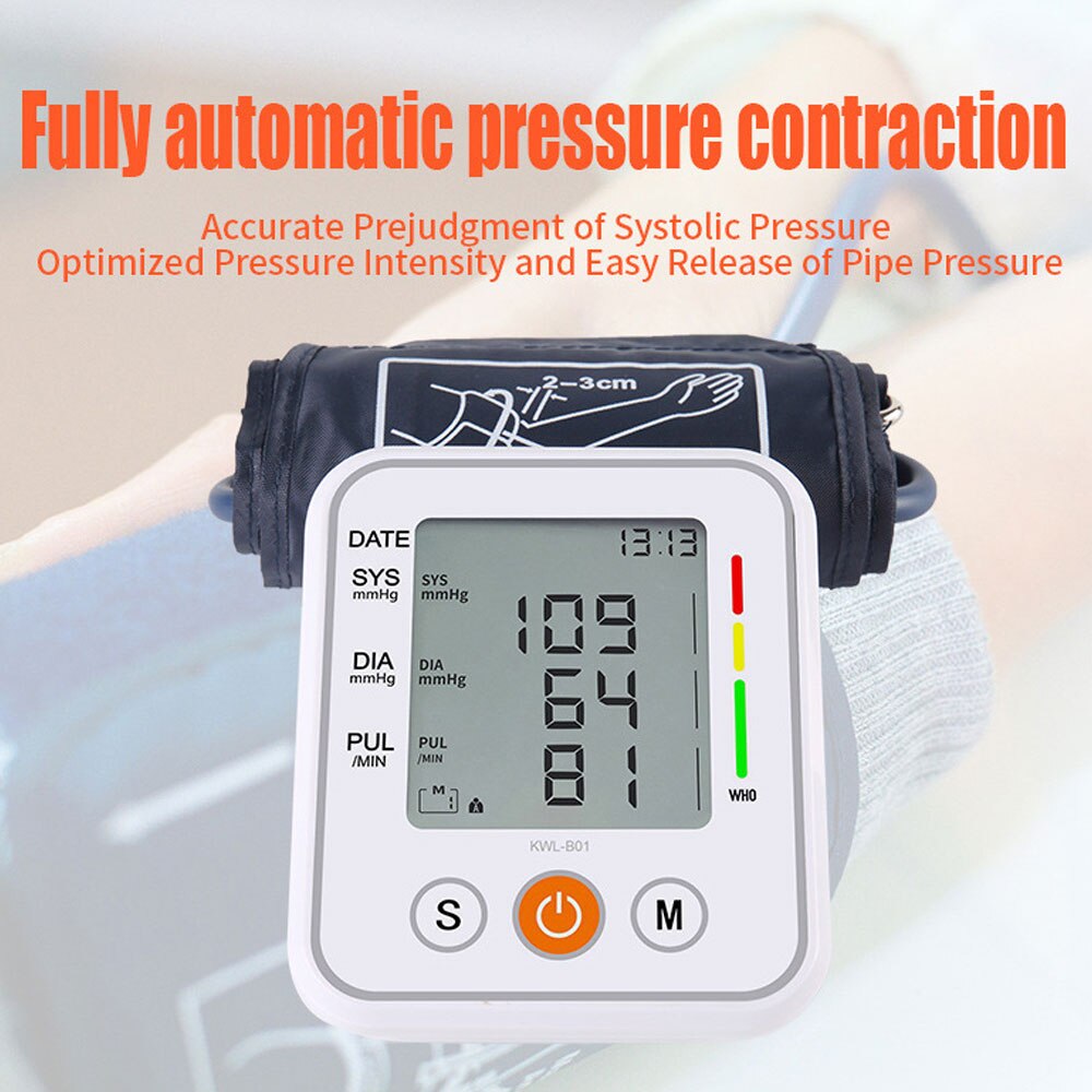 Monitor Upper Arm Blood Pressure Meter Sphygmomano... – Grandado