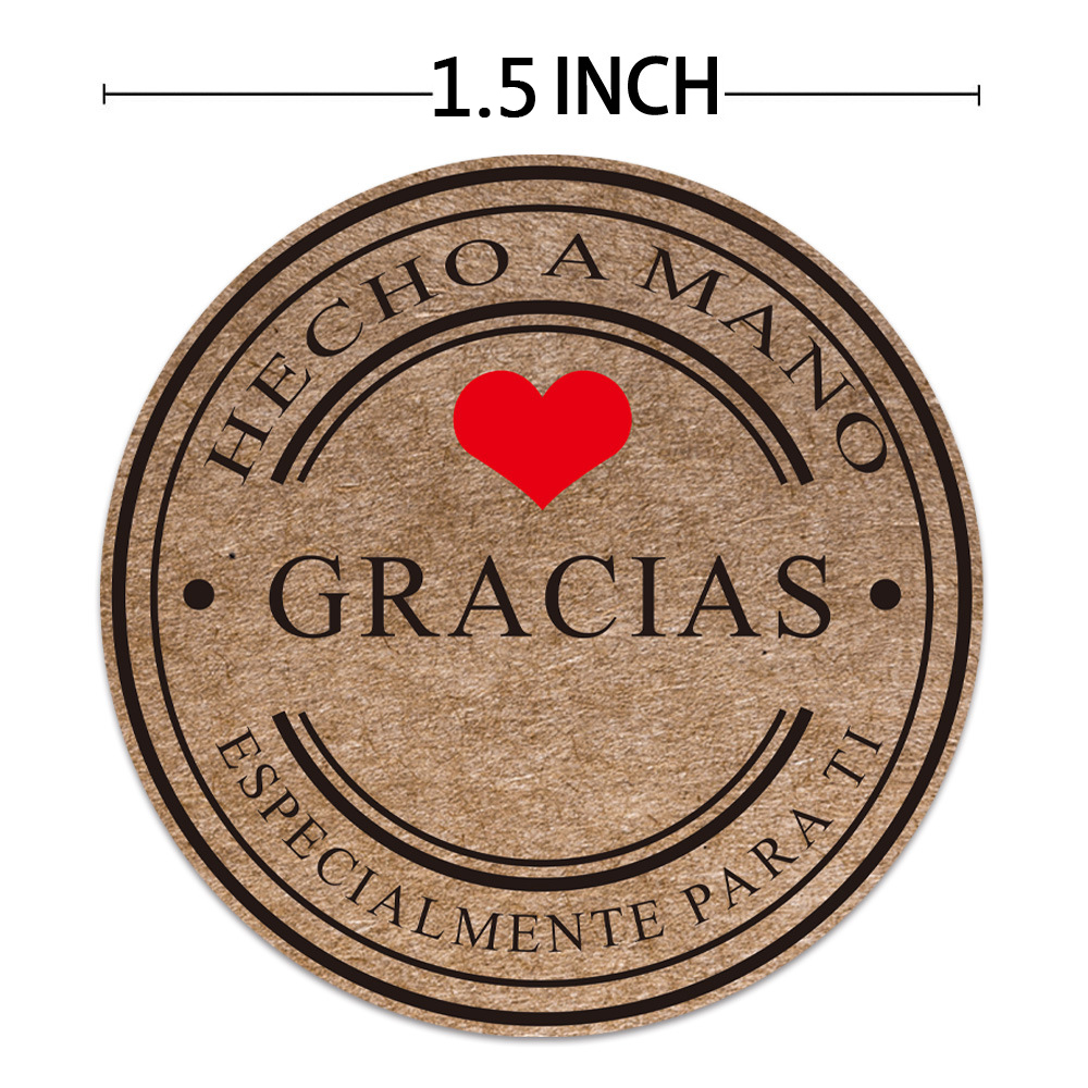 100-500 stuks rol spaanse gracias kraft zegel stic... – Vicedeal