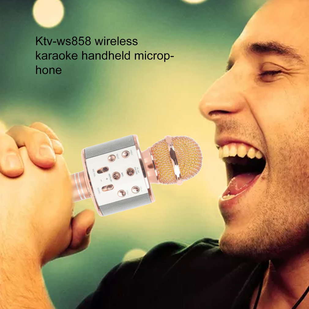 KTV Wireless Karaoke Handheld Microphone USB Playe... – Grandado