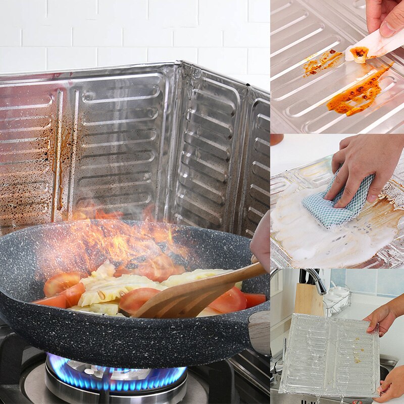 1pcs kitchen greaseproof stove oil baffle plate co... – Grandado