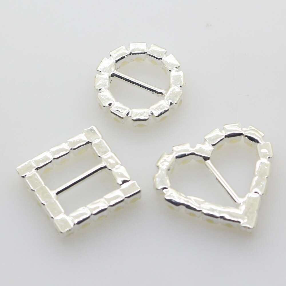 10pcs(Shank 10mm) Ivory Faux Pearl buckle DIY Wedd... – Grandado