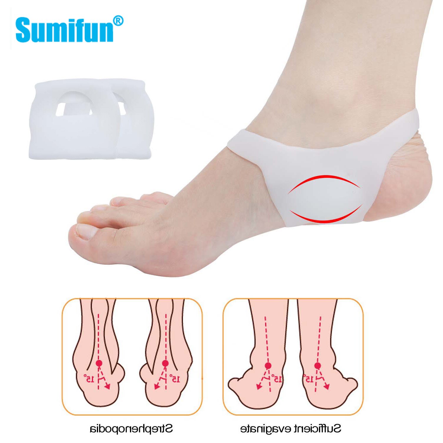 Sumifun 4 Stuks Siliconen Inlegzolen O-Type Voet C... – Grandado