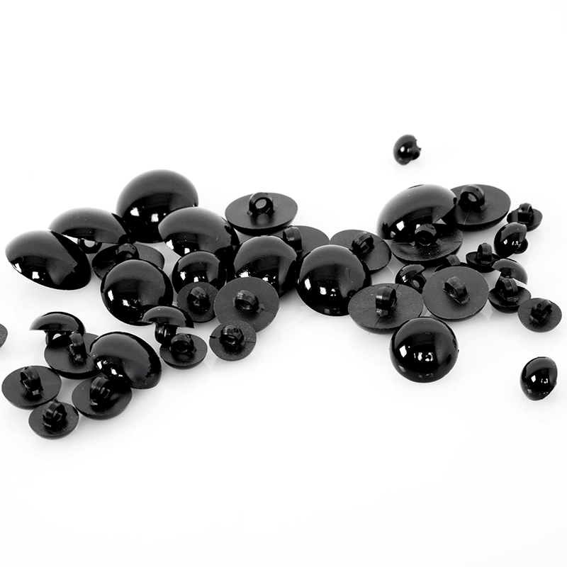 100pcs/lot Black mushroom buttons DIY fabric toy d... – Vicedeal