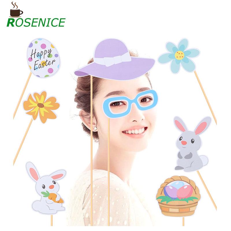 Lovely Easter Photo Props Kit DIY Selfie Egg Bunny... – Vicedeal
