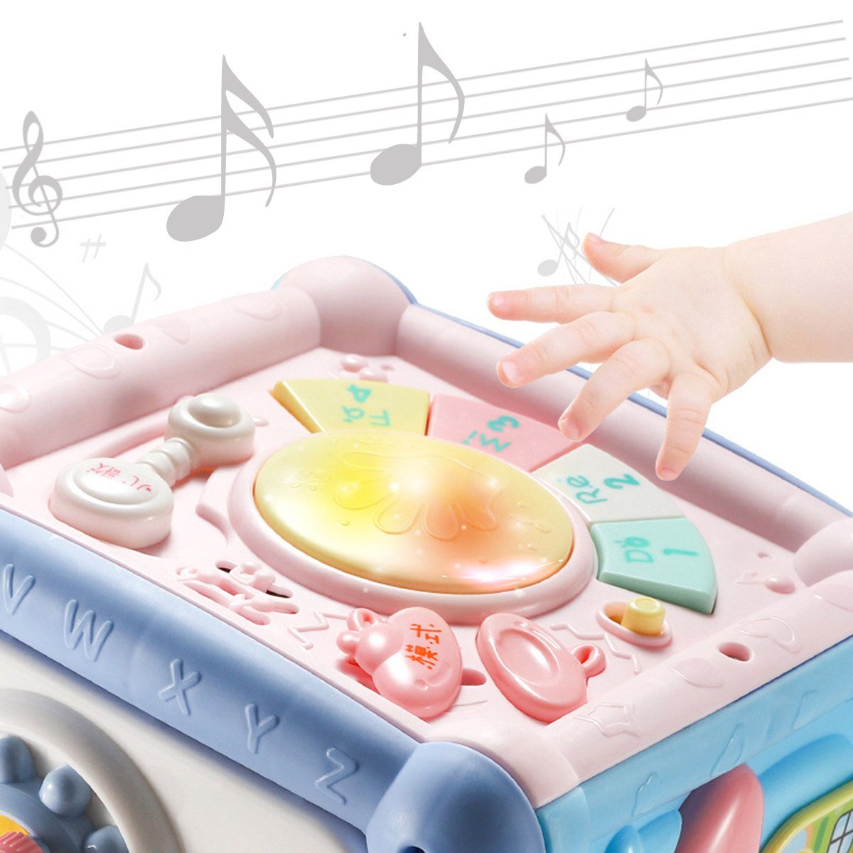 Multifunction Musical Drum Activity Cube musical t... – Vicedeal