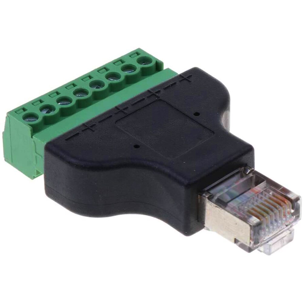 DC Connector RJ45 Ethernet Male to 8 Pin AV Termin... – Vicedeal
