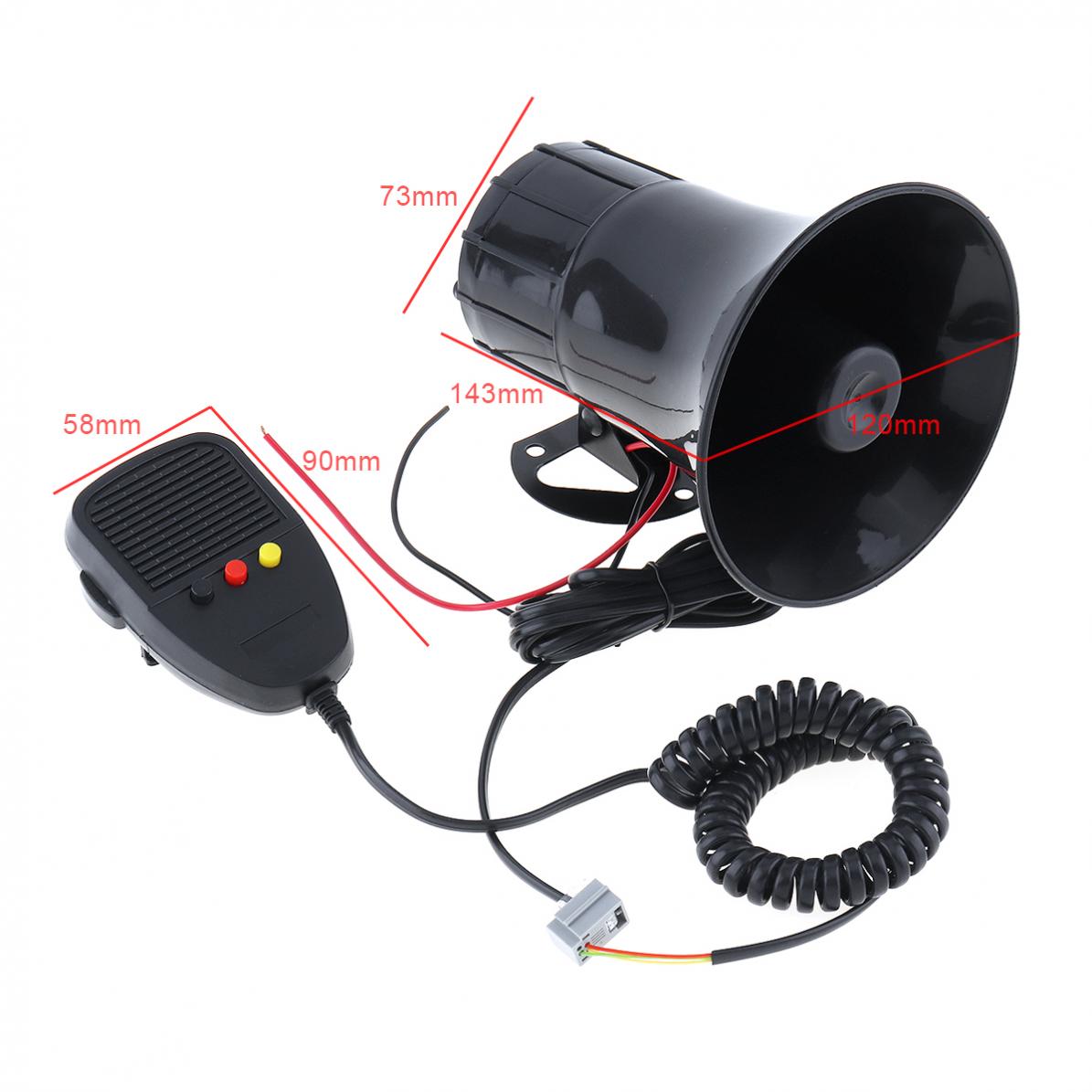 12V 100W 3 Sounds Car Electronic Warning Siren Mot... – Vicedeal