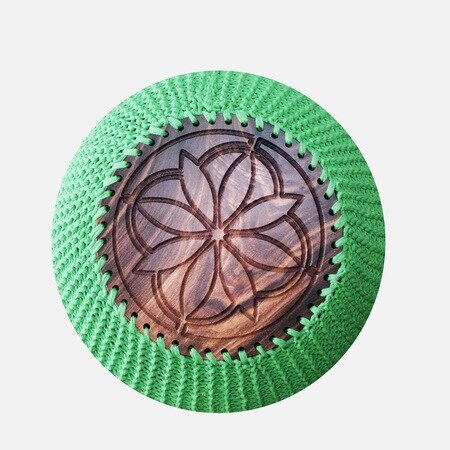 Green Knitted Pouf Pouf Chair Crochet Cotton Pouff... – Vicedeal