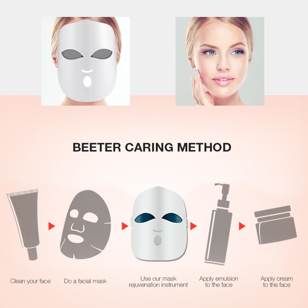 K-SKIN KD036 Beauty Photon LED Facial Mask Therapy... – Grandado