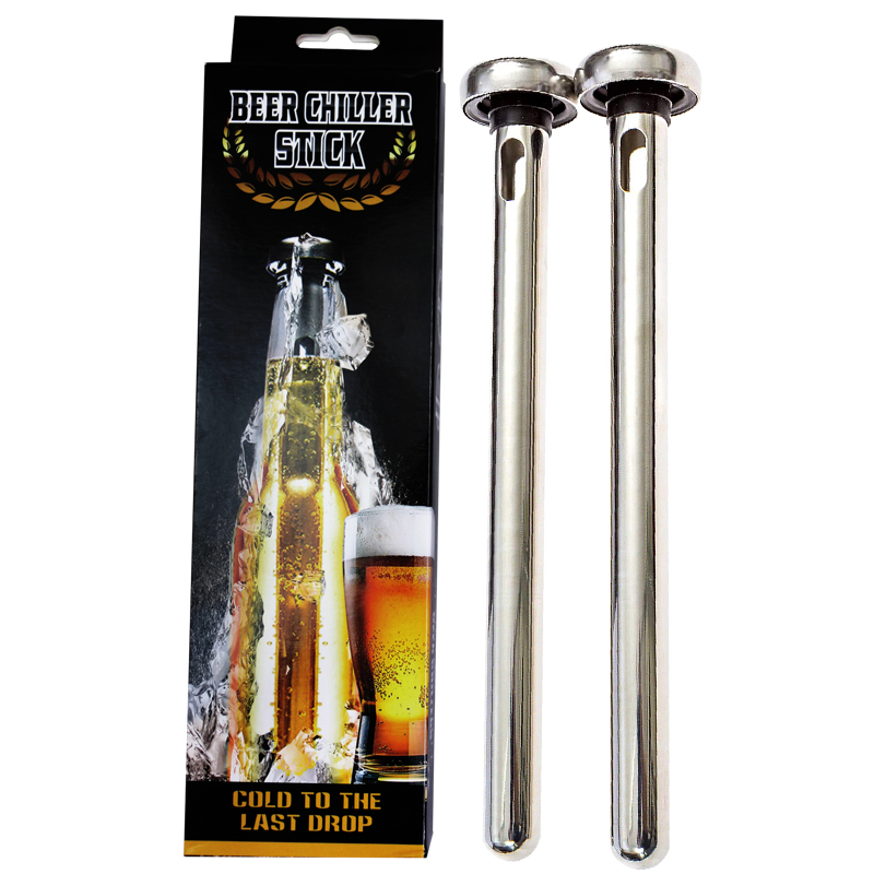 YCOO 2PCS Beer Chiller Stick Instant Portable Stainless Steel Beer ...