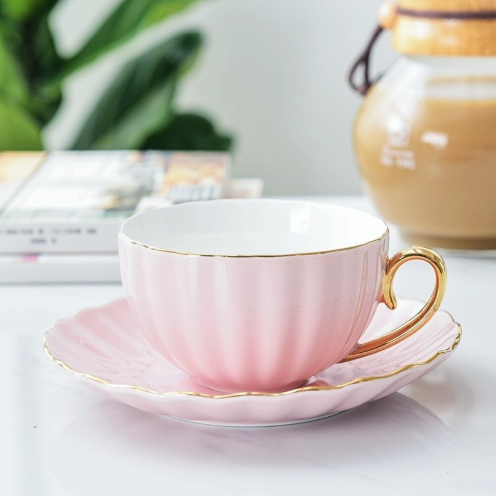 Porcelain Cup and Saucer Ceramic Simple Tea Set Co... – Grandado