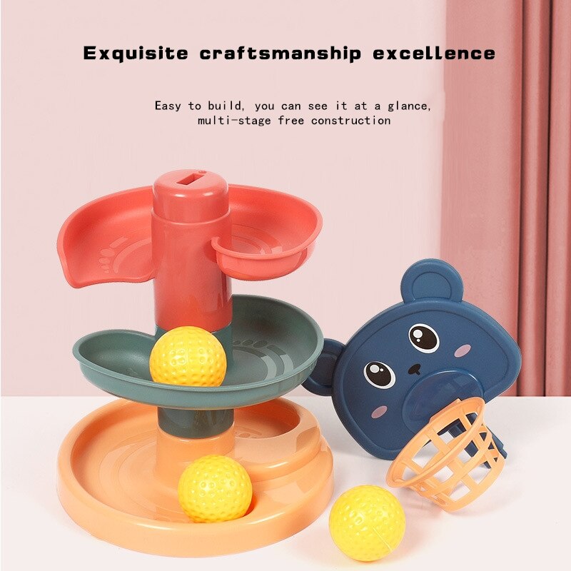 2022 Baby Stacking Toys Rolling Ball Pile Towe Toy... – Grandado