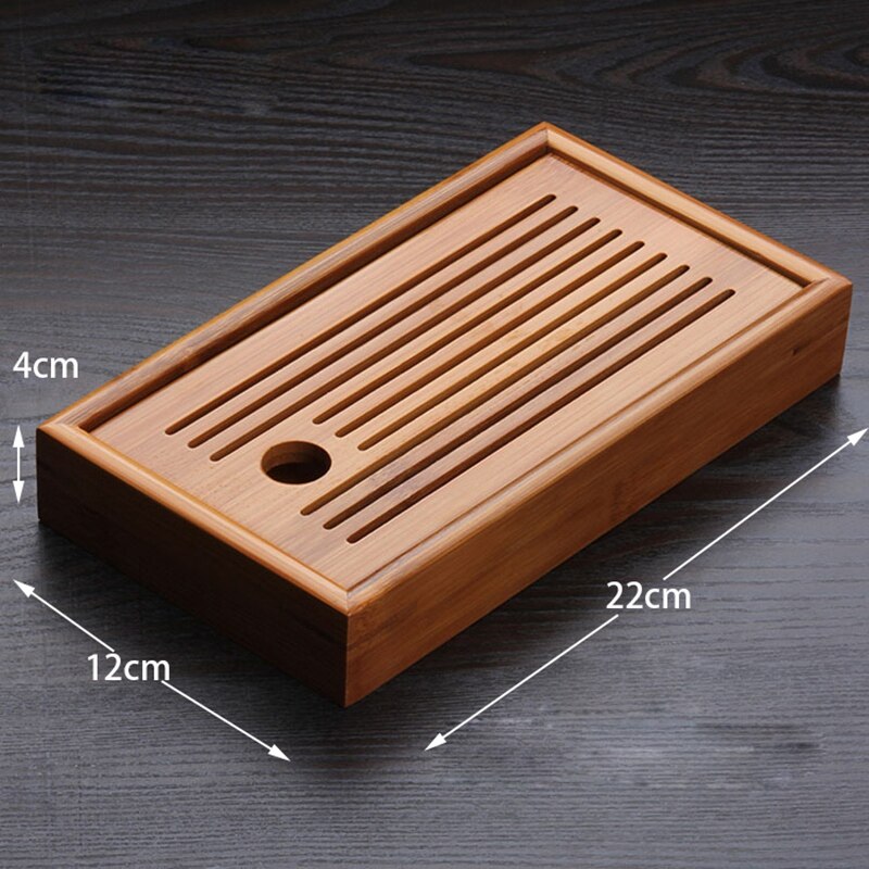 Bamboo Tea Tray Solid Bamboo Tea Board Kung Fu Tea... – Grandado