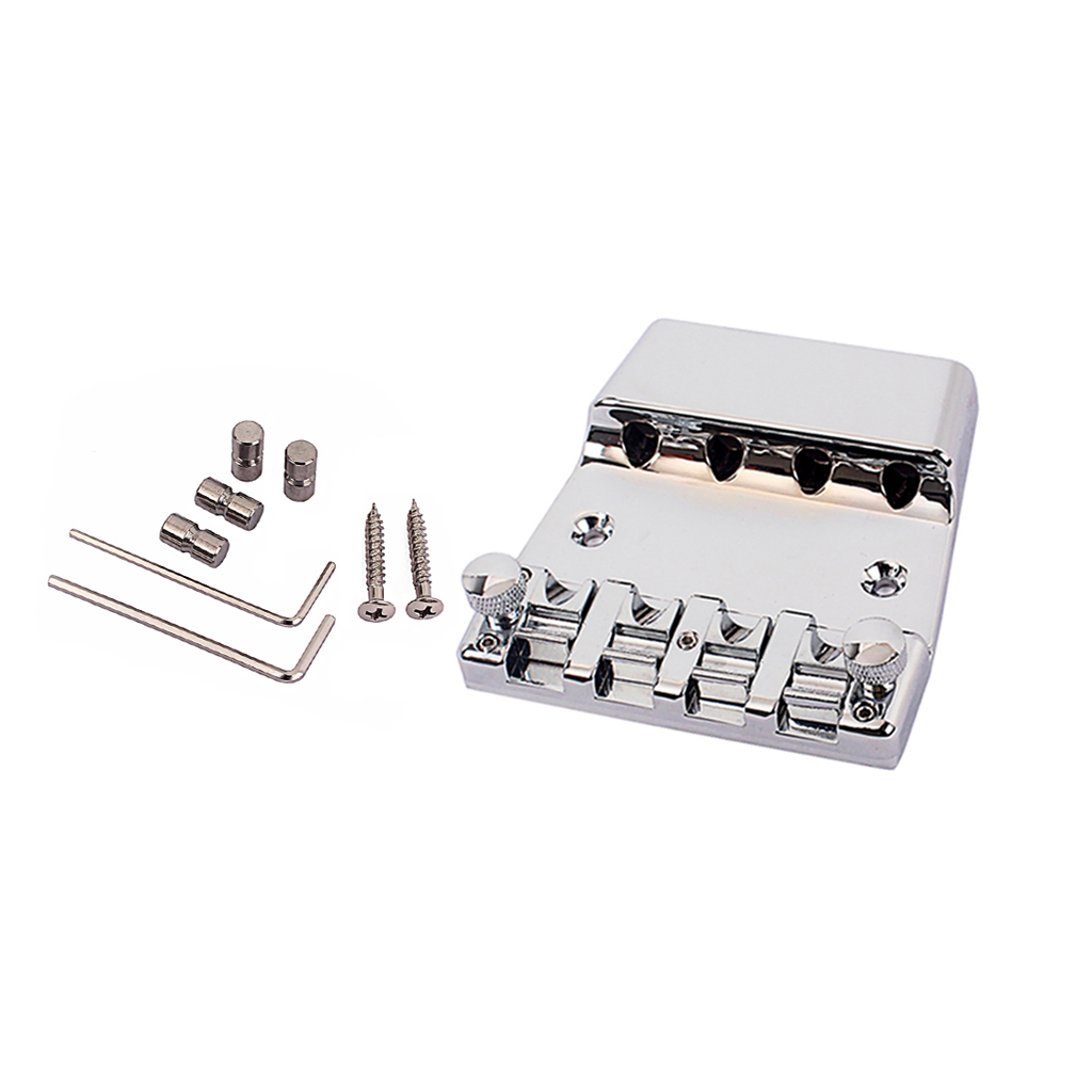 4 String Bass Saddle Bridge 18mm String Spacing Ch... – Grandado