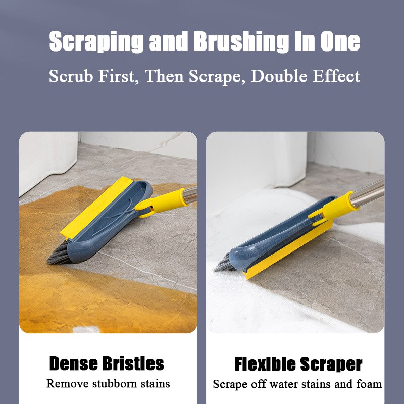 92/126cm Floor Brush Scrub Broom with Adjustable S... – Grandado