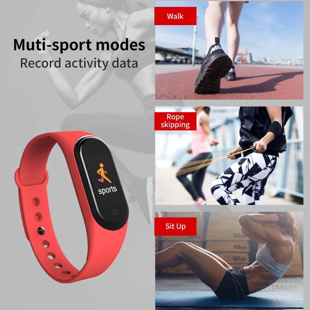 Smart Pedometer BT Connection Body Temperature Hea... – Grandado