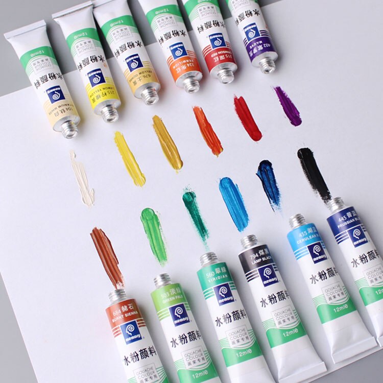 12 ml*12 Pieces /Set Gouache Paint Set Gouache Pai... – Vicedeal