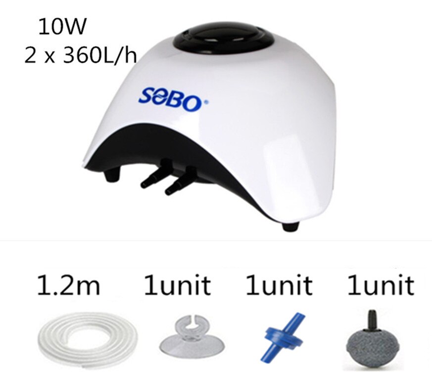 Super Quiet Aquarium Air Pump,10W 2Outlets regulat... – Grandado
