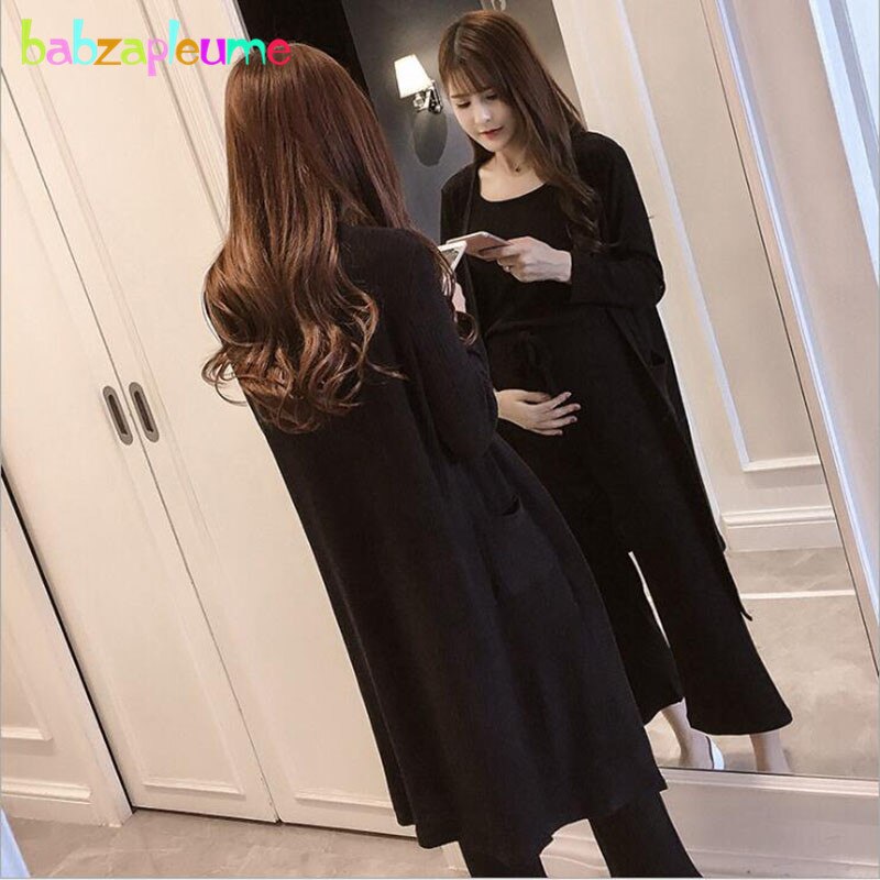 3PCS/Spring Autumn Korean Wear Maternity Pregnant ... – Grandado