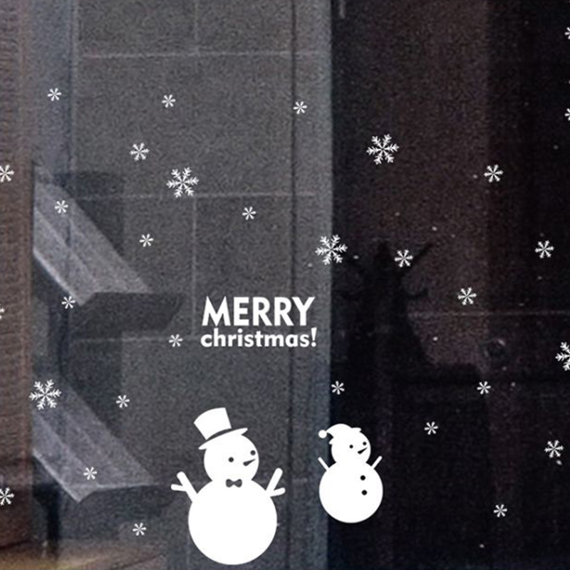 Merry Christmas Snowflake Window Sticker Wall Stic... – Grandado