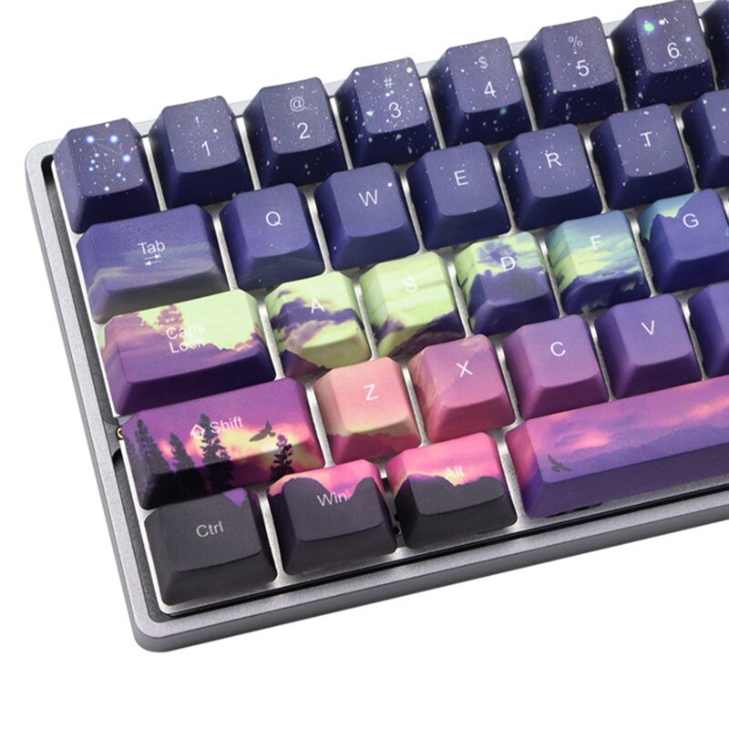 71 Keys PBT Keycap Dye-Sublimation Mechanical Keyb... – Grandado