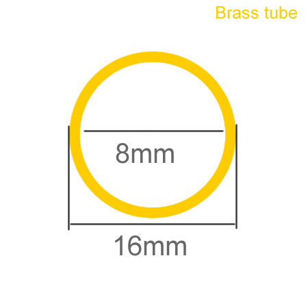 H62 Messing Buis Pijp, Buitendiameter 16Mm, Wanddi... – Vicedeal