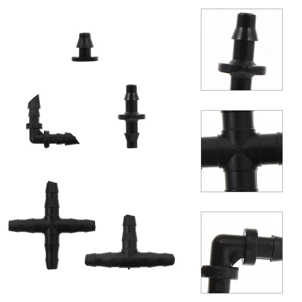 1 Set/200PCS Irrigation Fitting 4-Way Elbow Tee St... – Grandado