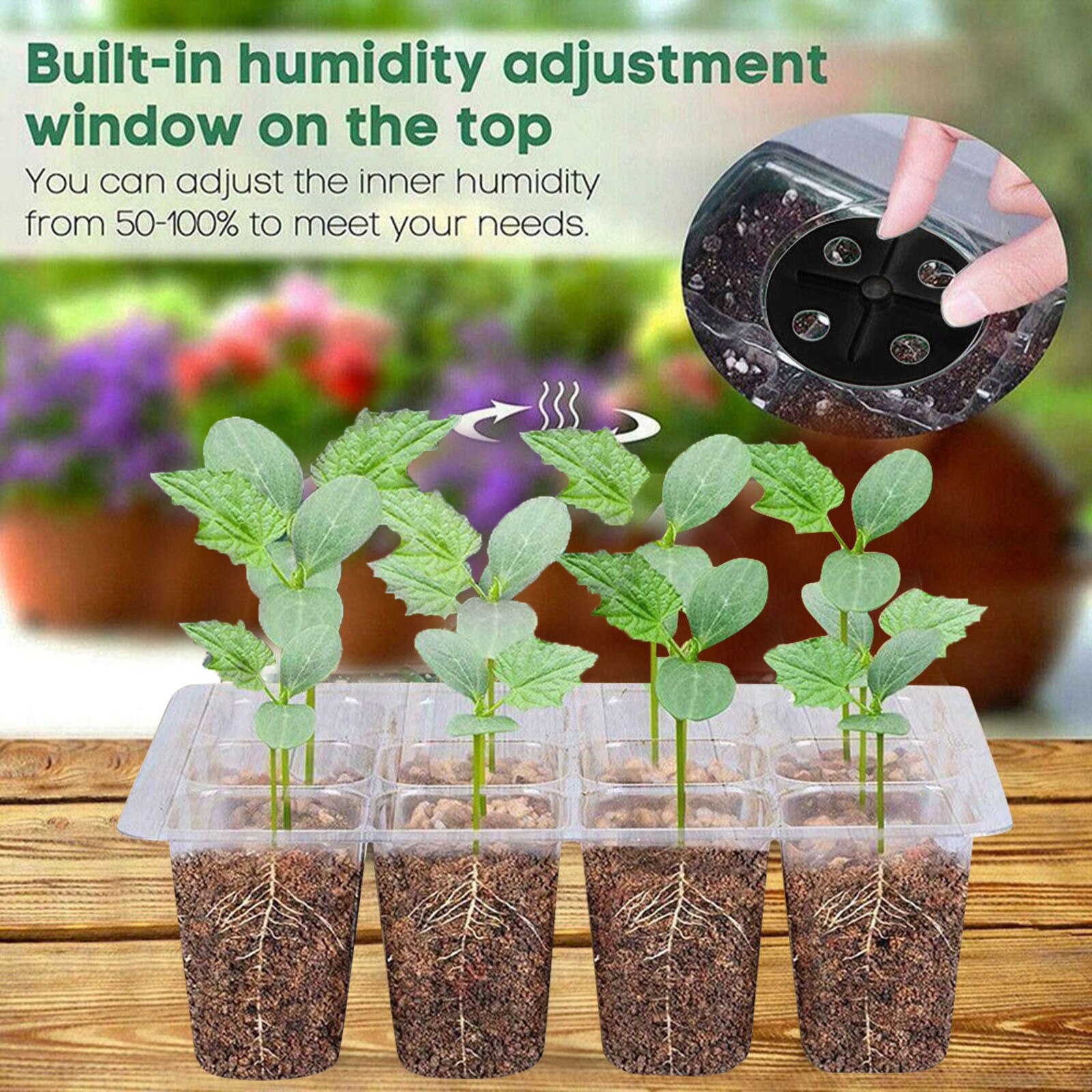 6/12 Set Nursery Pots Seedling Trays Plant Starter... – Grandado