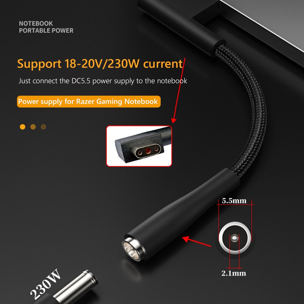 Portable 230W Power Plug Cable Computer DC Female ... – Grandado