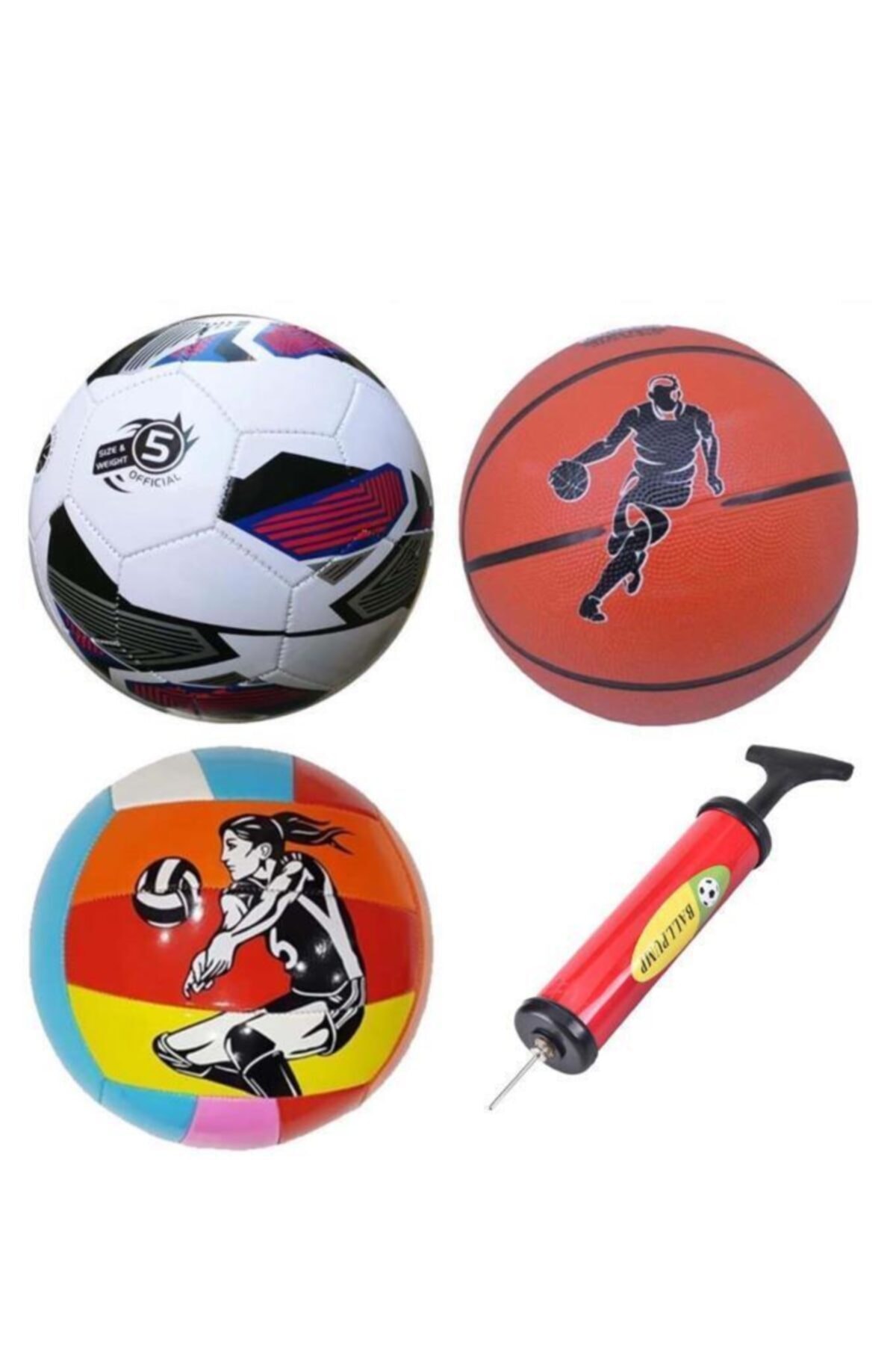 Kind Voetbal Bal Volleybal Bal Basketbal Bal Set P... – Vicedeal