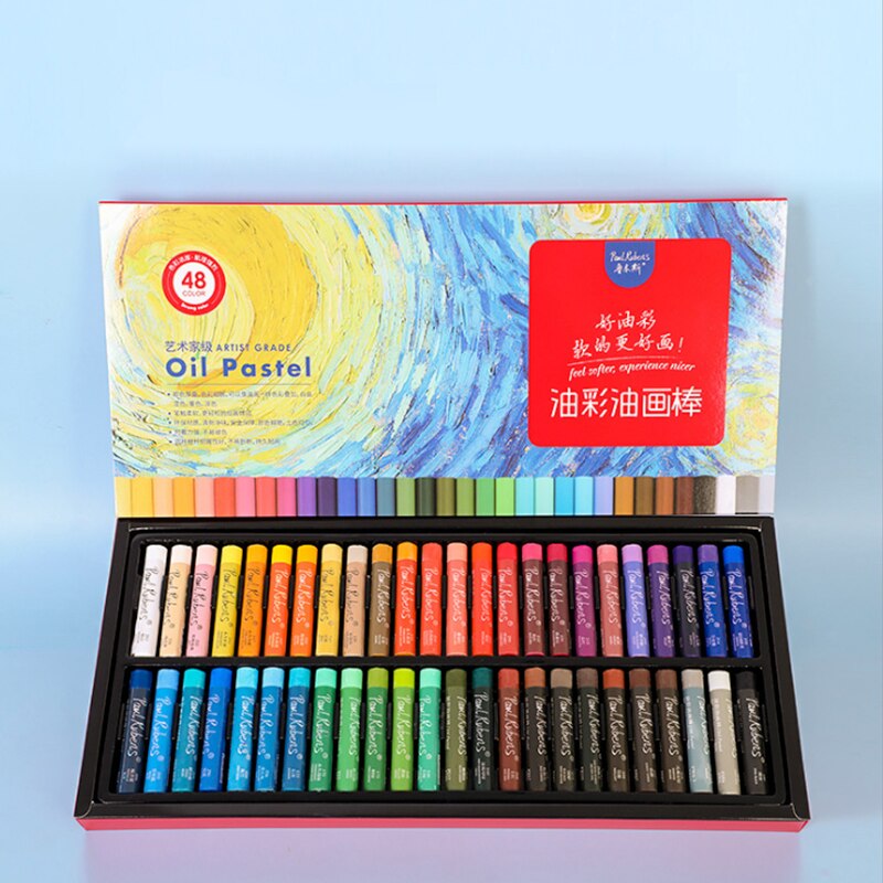 24 Colors Soft heavy-color oil pastel set, grade o... – Vicedeal