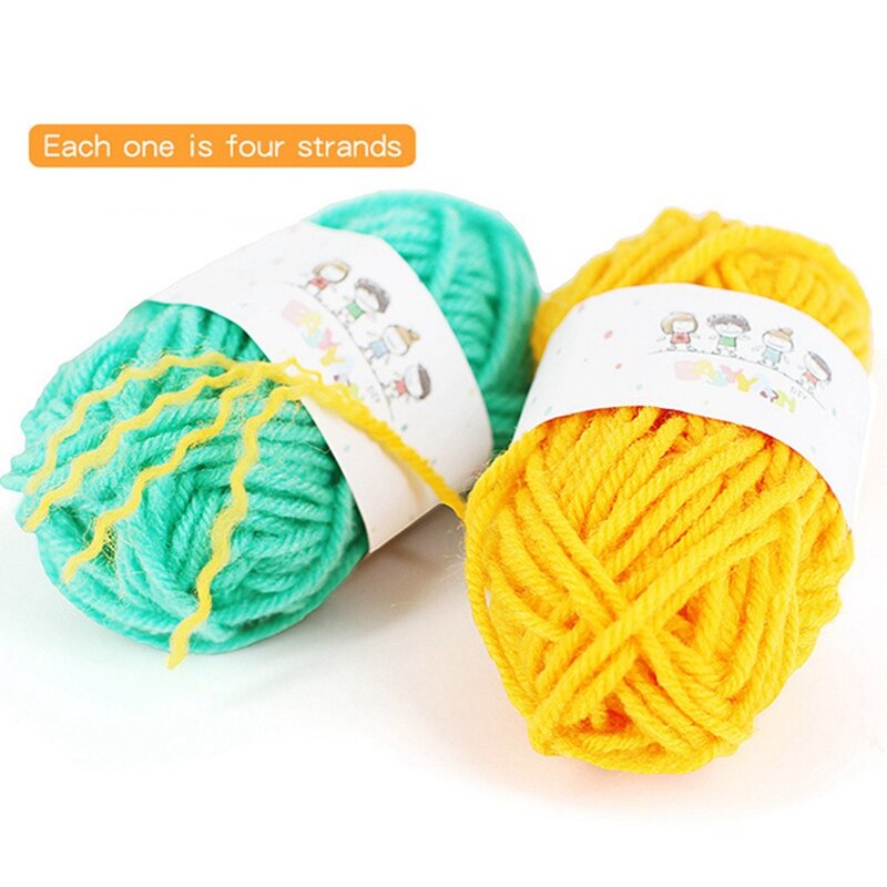 Roll Colorful Yarn Wool Ball Yarn for Kid Hand Kni... – Grandado