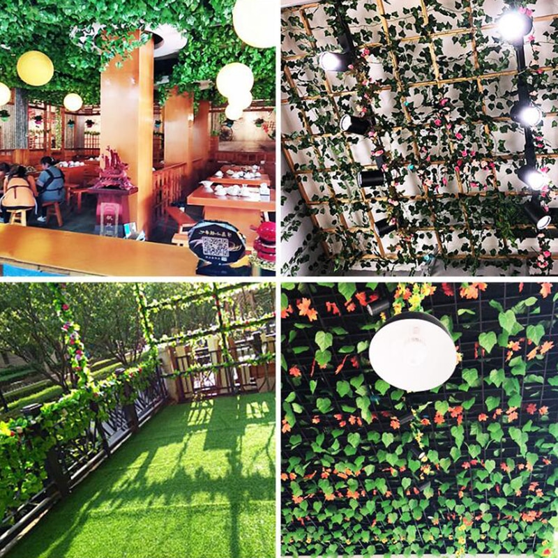 12 pcs Artificial Trailing Garland Ivy Vine Leaf F... – Vicedeal