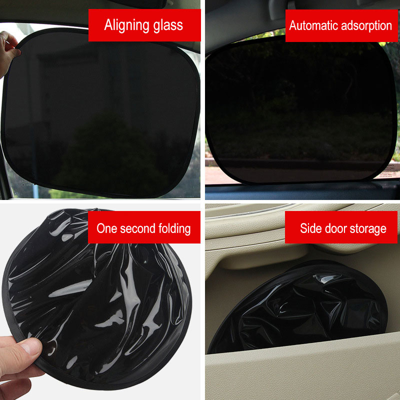 2 Stuks Auto Zonnescherm Zonnescherm Achterruit Sc... – Grandado