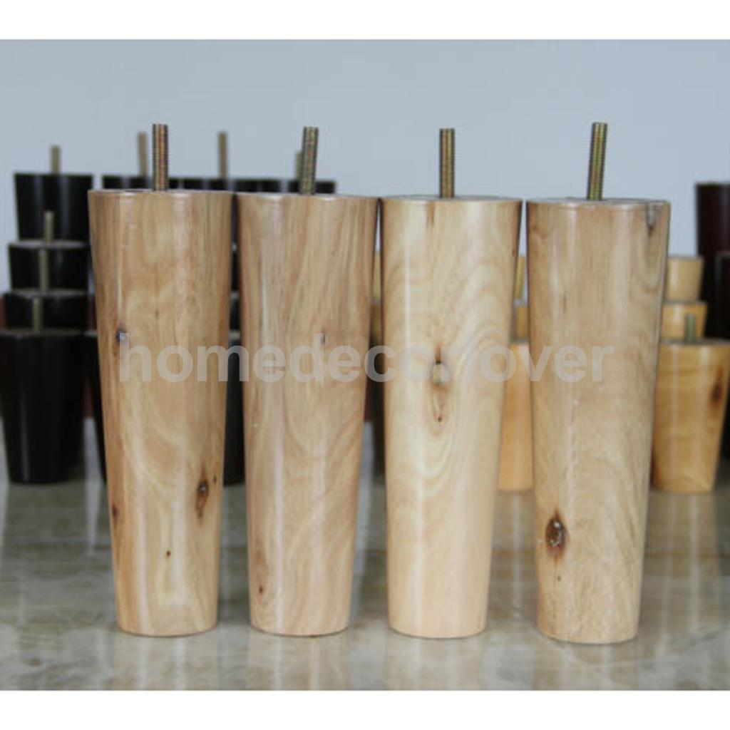 4Pcs 8inch Height Cone Shape Eucalyptus Solid Wood... – Grandado
