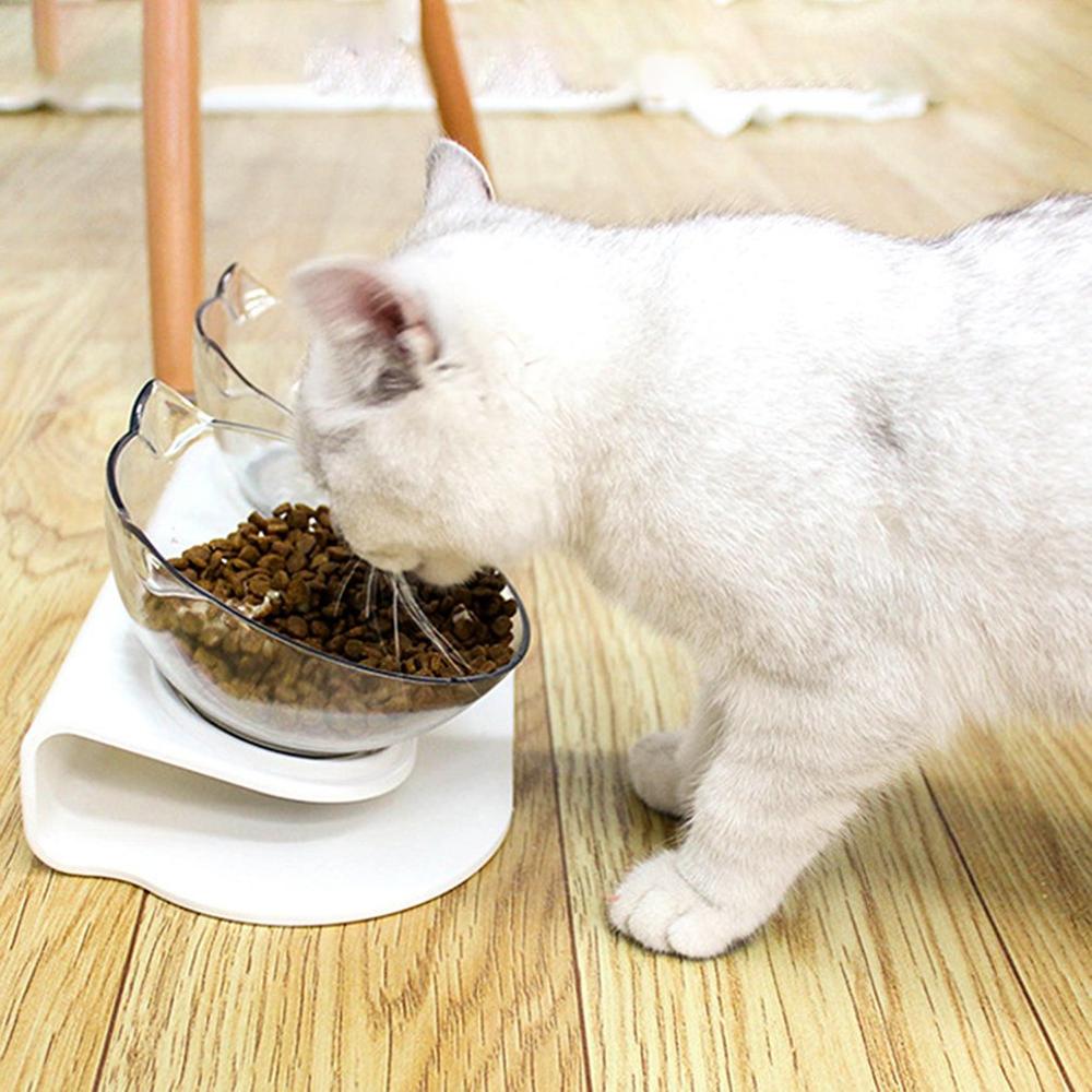 Cat Bowls With Stand Pet Feeder Double Food Diner ... – Grandado