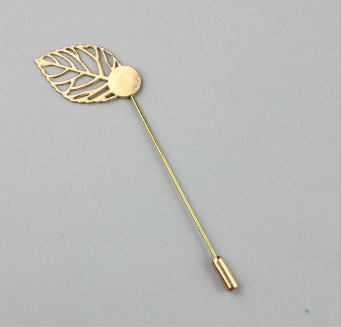 50Pcs Gold&Silver leaf Plated Copper Hat Brooches ... – Vicedeal