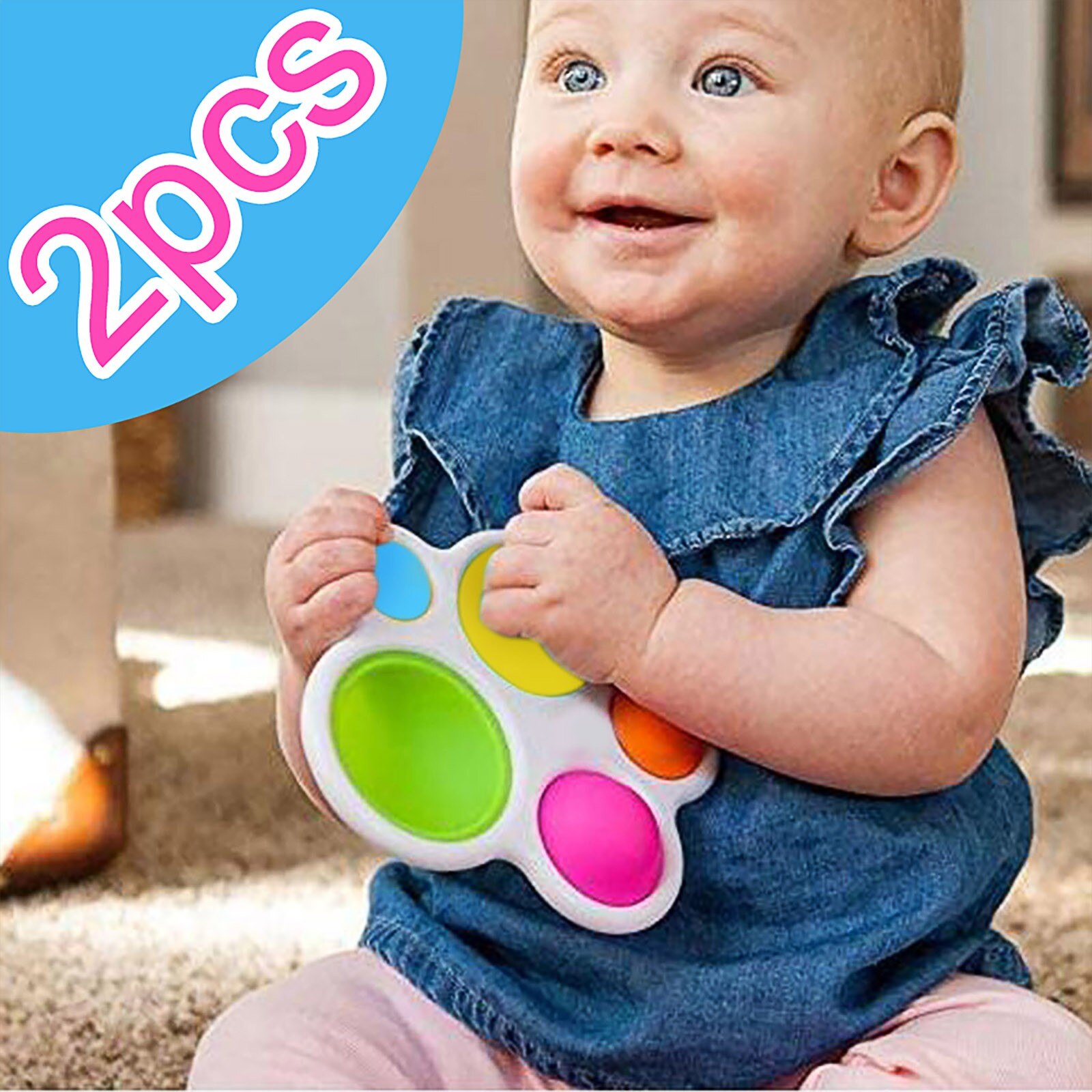 2pc Simple Dimple Fidget Toy Small Fat Brain Toys ... – Grandado