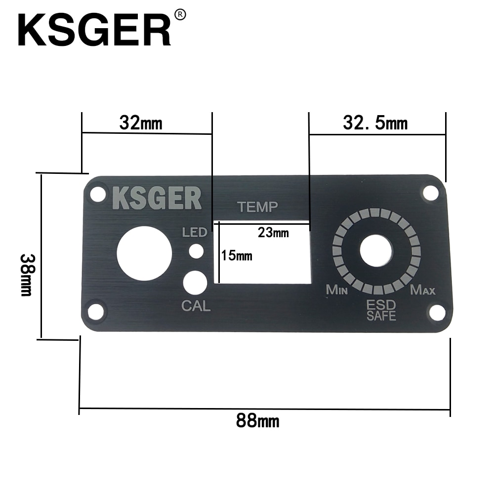 KSGER Aluminium Zwart Shell Case Cover Voor T12 ST... – Vicedeal